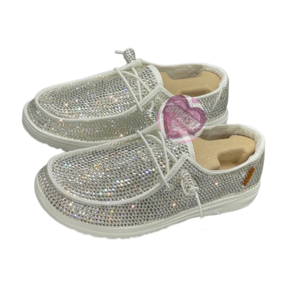 Hey Dude | Shoes | Bling Bedazzled Sparkle Original Design Hey Dudes ...